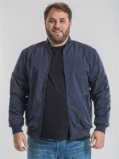 Jaqueta Masculina Nylon Plus Azul