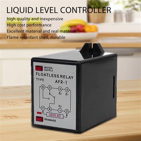 【local Warehouse Cod】ac 220v Relays Floatless Level Switch Sensor Liquid Level Control Relay For