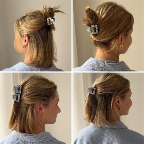 Frescos Y Fabulosos Peinados Con Pinzas Para Pelo Corto Y Medio