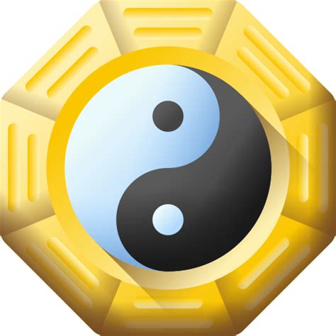 Icône De Yin Yang 3d Color