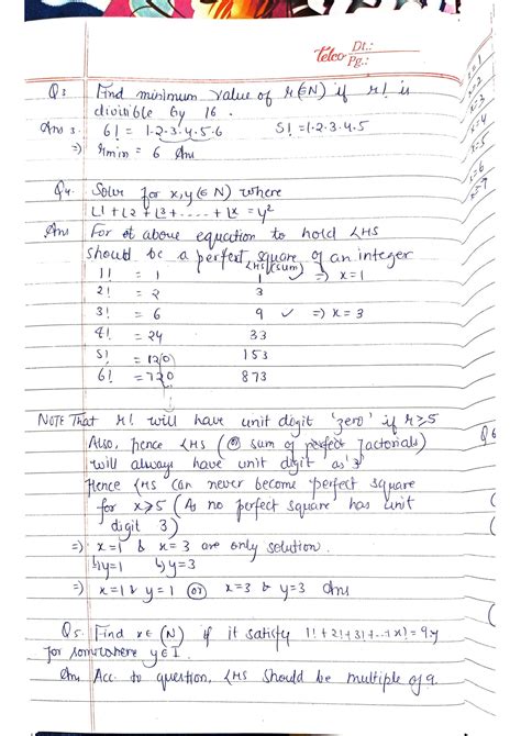 Solution Binomial Theorem Handwritten Notes Studypool