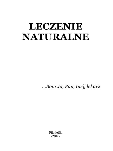 Leczenie Naturalne Ksiazka Pdf