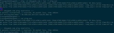 Linux Tee Command With Examples 2daygeek