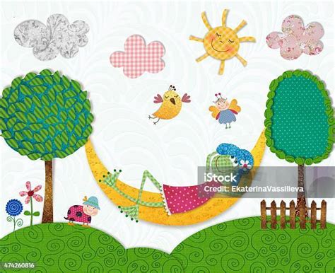 동화 입력할 수 있습니다 개구리에 대한 스톡 벡터 아트 및 기타 이미지 개구리 해먹 휴식 Istock