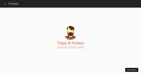 Portfolio Codesandbox