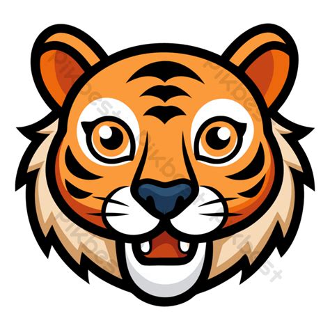Detailed Tiger Face Vector Artwork Png Images Ai Free Download Pikbest