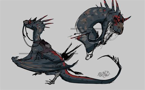 Artstation Sketchy Wyvern