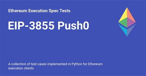 Eip Push Ethereum Execution Spec Tests