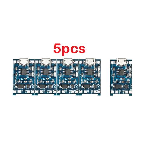 5pcs CURRENT Protections TP4056 TP 4056 TP 4056 5V 1A Micro USB With