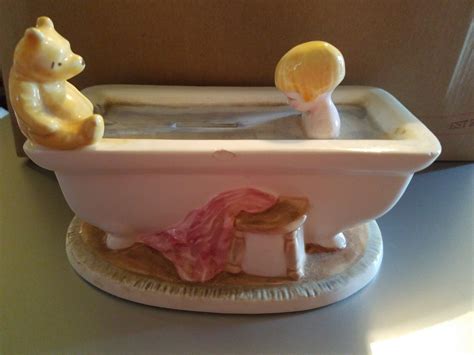 Winnie The Pooh Ceramic Bank Classic Christopher Robin Bath Tub