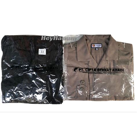 Jual Seragam Pdl 1 Stel Jatah Polri 2024 Baju Dan Celana Shopee