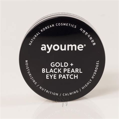 Патчі для очей із золотом та чорними перлами Ayoume GOLD BLACK PEARL EYE PATCH шт купить