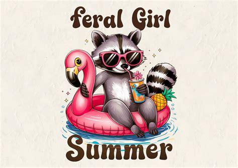 Feral Girl Summer Graphic By N Creation · Creative Fabrica