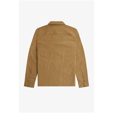 Fred Perry Zip Overshirt Men Overshirts Flannels