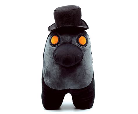 Among Us 12 Inch Plush Black Crewmate W Top Hat Free Shipping