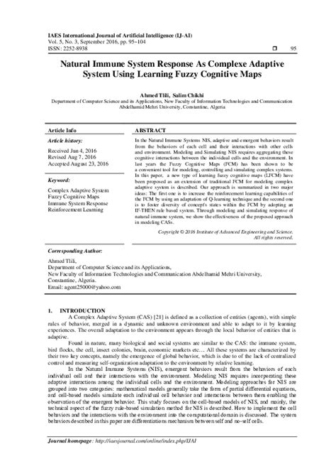 Pdf Modeling Immune Response With Fuzzy Cognitive Maps