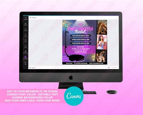 DIY 360 Photo Booth Rental Flyer Event Flyer Party Flyer Etsy