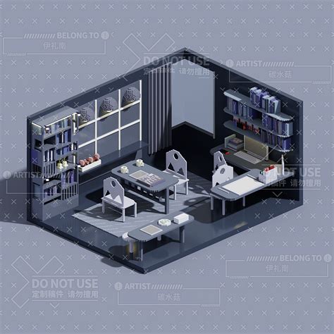 【付费委托】近期体素建模小房间合集 碳水菇 站酷zcool