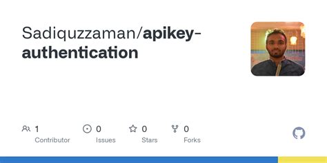 GitHub Sadiquzzaman Apikey Authentication