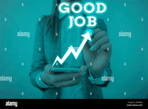 Conceptual Hand Writing Showing Good Job Concept Meaning Encourage