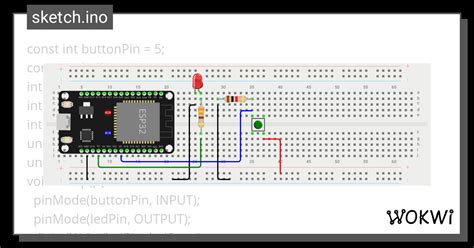 Esp32lab34debounce Wokwi Esp32 Stm32 Arduino Simulator