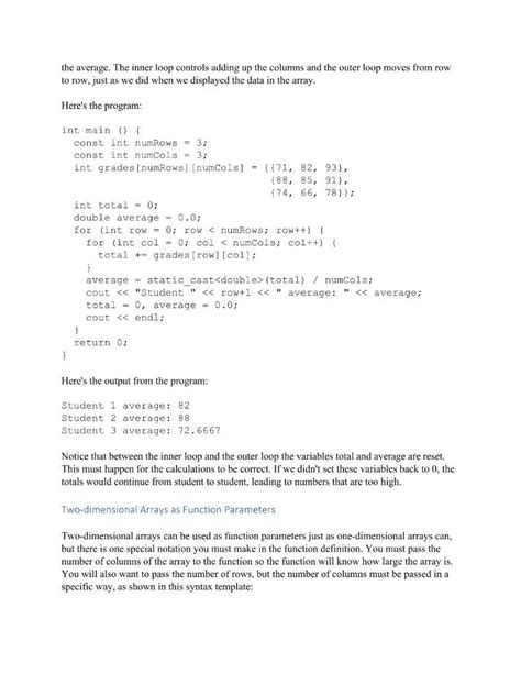 Solved Arrays In The Last Chapter We Learned About One Type Chegg