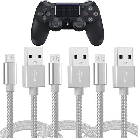 Talkworks Playstation 4 Controller Charging Cable Micro Usb 6 Long