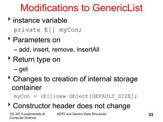 Topic Adts Genericdatastructures Ppt