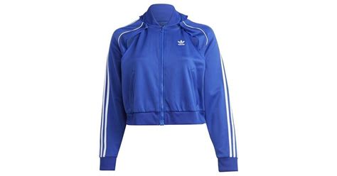 Adidas Originals Always Original Sst Plus Size Track Jacket In Blue