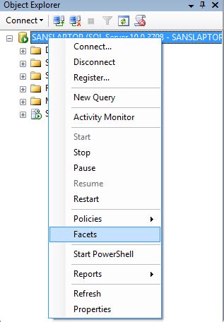 In The Resulting Page Choose The Facet Surface Area Configuration To