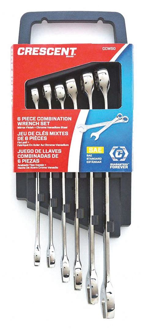 Combination Wrench Set 6 Pc SAE Grainger
