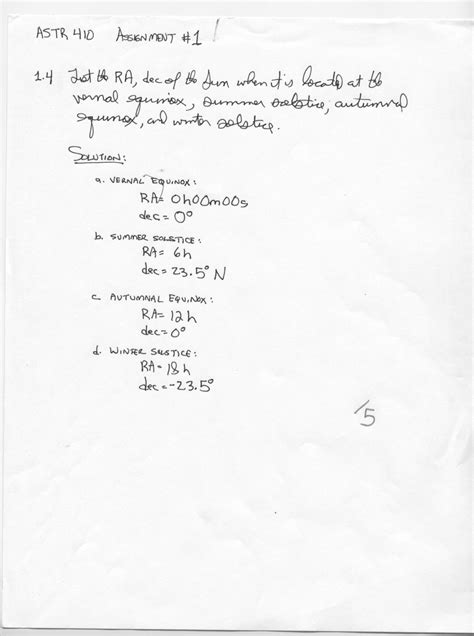 Astr 410 Assignment 1