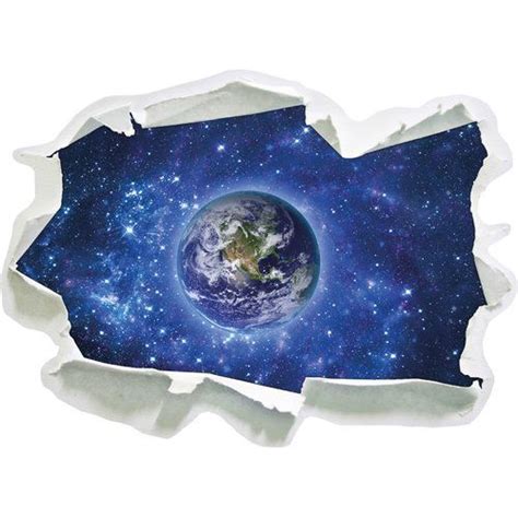 Wandtattoo Planet Erde im Weltraum East Urban Home Größe 45 cm H x 62