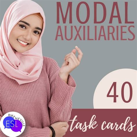 Modals In Grammar Review And Remediation For Adult Esl Task Cards