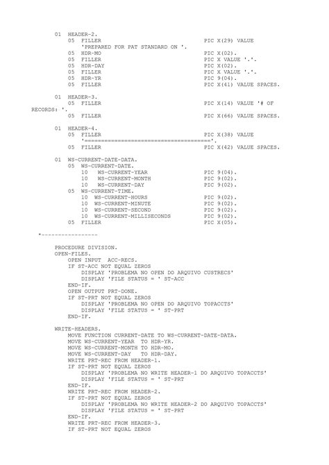 Cobol Code Problem Calling All Cobol Programmers Open Mainframe