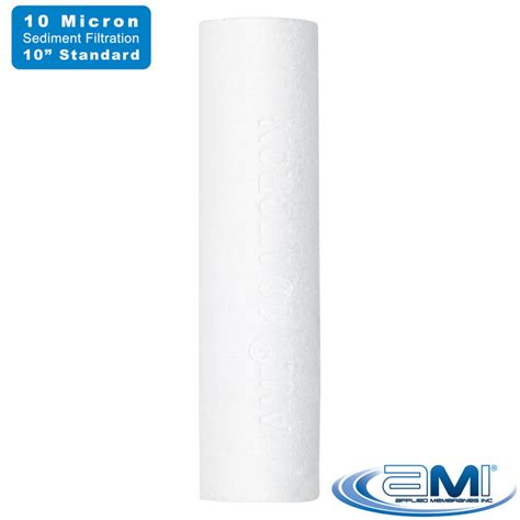 10 Sediment Water Filter 10 Micron 10 Inch Standard Depth Filter