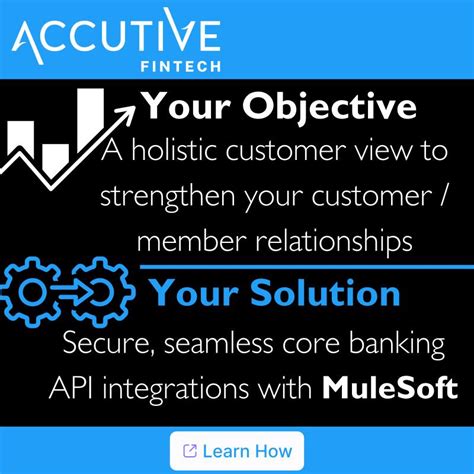 Accutive Fintech Security On Linkedin Core Banking Api Integration With Mulesoft Accutive
