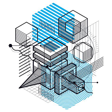 Premium Vector Isometric Abstract Background With Linear Dimensional Shapes Vector 3d Mesh