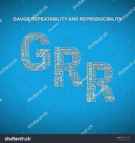 Gauge Repeatability Reproducibility Diagonal Typography Background