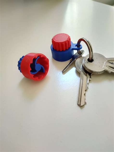 Stl File Clicky Fidget Keyring Key Ring・model To Download And 3d Print・cults