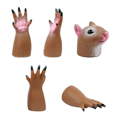 Squirrel Finger Puppet Set Animals Puppet Show Theater