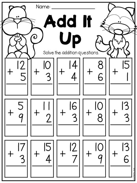Fall Math And Literacy Worksheet Pack First Grade