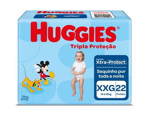Fralda Huggies Tripla Proteção Mega