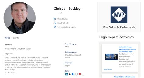 Renewed As A Microsoft Mvp Buckleyplanet