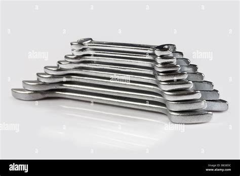 Arrangement Of Spanners Stock Photo Alamy