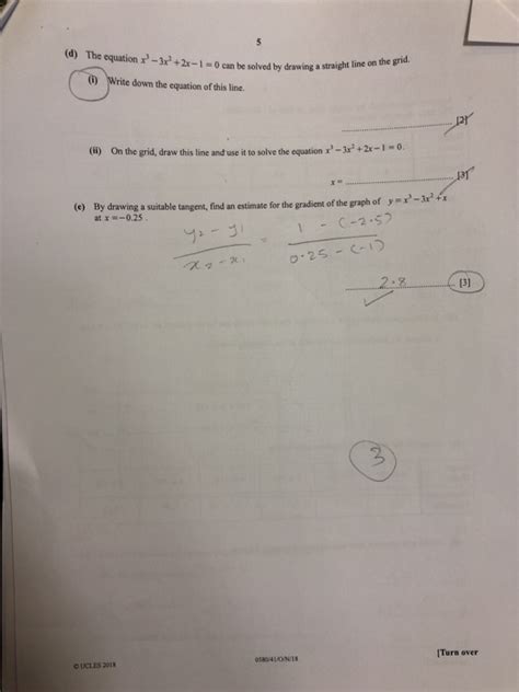 Solved D The Equation X3 3x2 2x 1 0 Can Be Solved Chegg