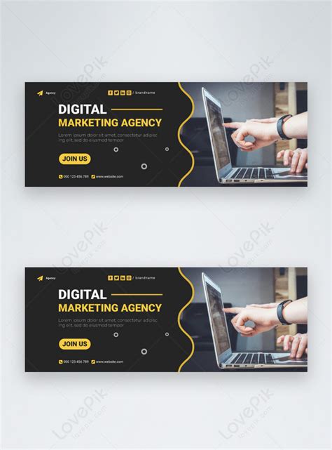 디지털 마케팅 대행사 비즈니스 페이스북 커버 이미지 사진 450143525 무료 다운로드