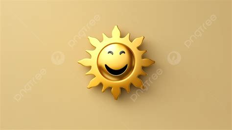 Ui Ux 디자인을 위한 회색 배경에 황금색 단색의 만화 태양의 최소한의 3d 아이콘 뜨거운 태양 태양 상징 태양 배경 일러스트 및 사진 무료 다운로드 Pngtree