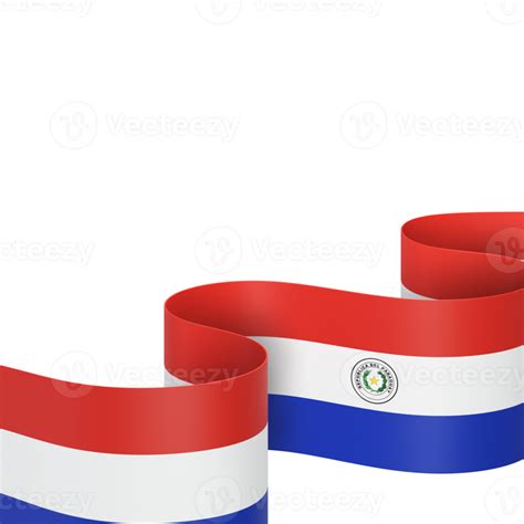 Paraguay Flag Design National Independence Day Banner Element