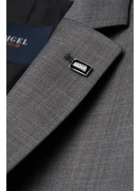 Kostuum Colbert Allan Move Slim Fit Grijs Bas De Wit Mode Leiden